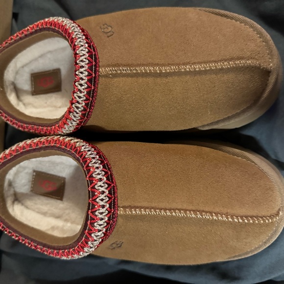 UGG | Shoes | Uggs Tan With Red Stitching | Poshmark